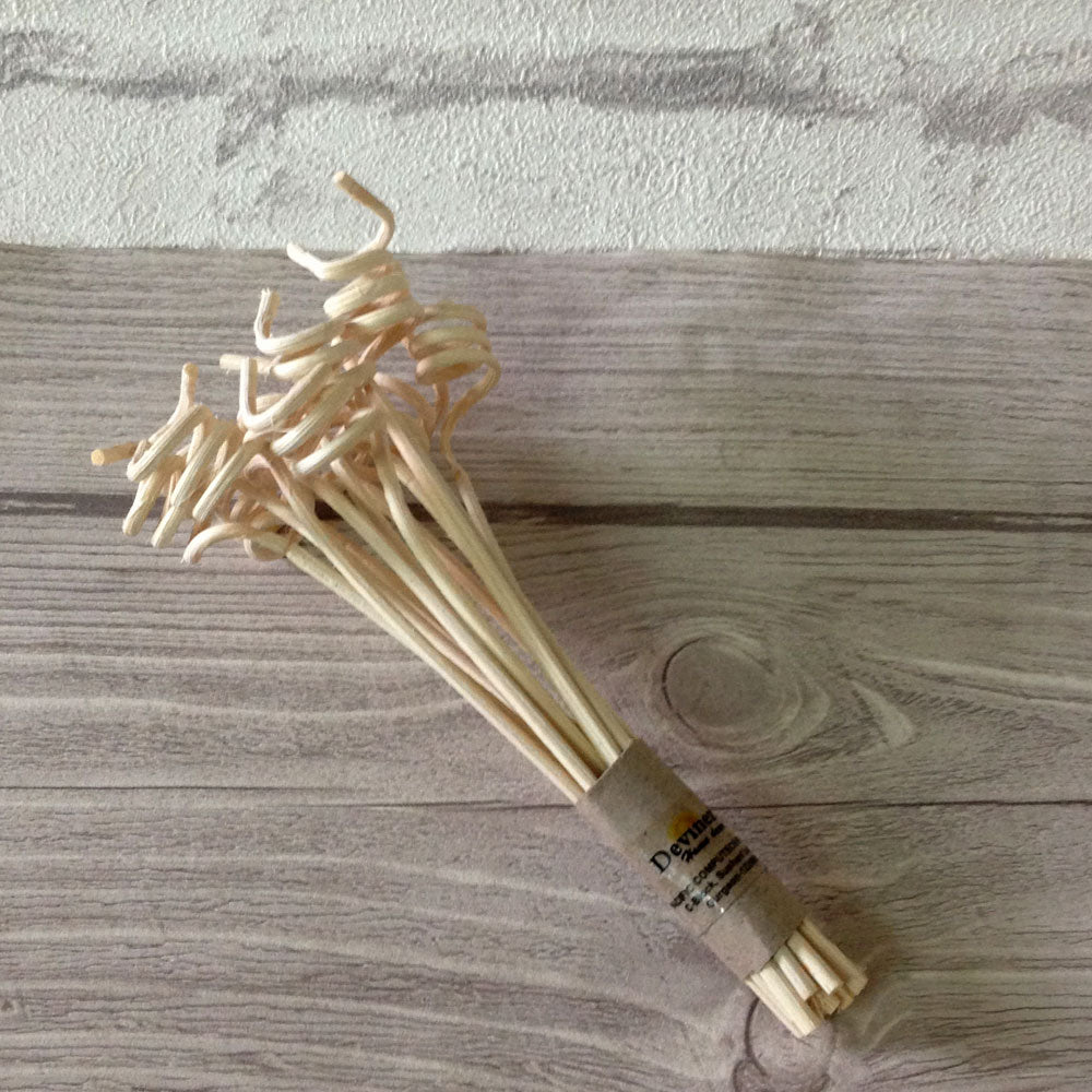 Devinez Spiral Shape Bleached Rattan Reed Sticks for Reed Diffuser, 6 ...